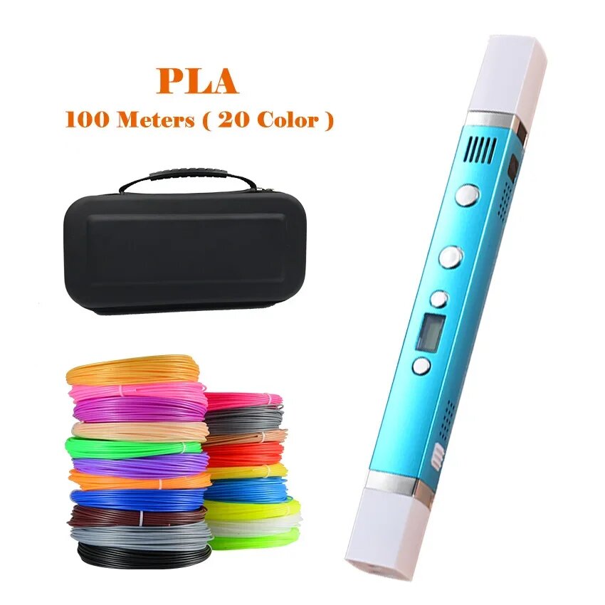 Myriwell 3D-ручка RP-100C ABS/PLA для детей Blue add 100m PLA