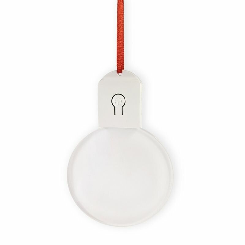 Акриловый круг для сублимации, световой кулон для новогоднего декора и ёлочных подвесок, прозрачная подвеска для елки с возможностью персонализации фото и праздничного сияния