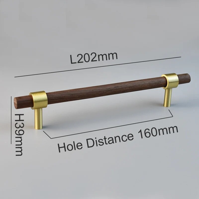 Ручки для шкафов Tenchtwo, 160mm Black walnut