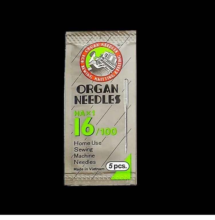 Иглы для швейной машины ORGAN HAX1 набор 8-18 Size 16