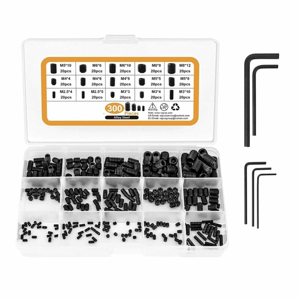 Аппаратные средства+1 коробка из 300шт черных винтов для крепления рисовых с шестигранной головкой вогнутым концом