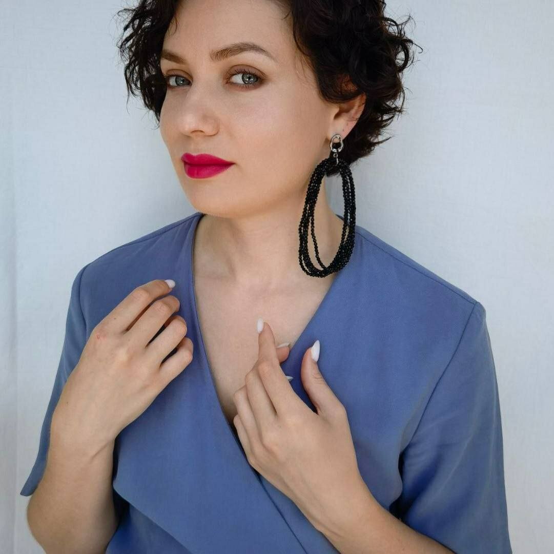 Серьги, шпинель