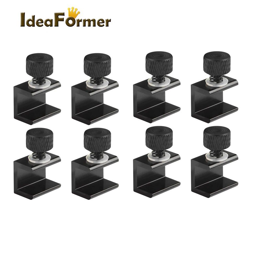Зажимы для платформы IdeaFormer черные, 8 шт