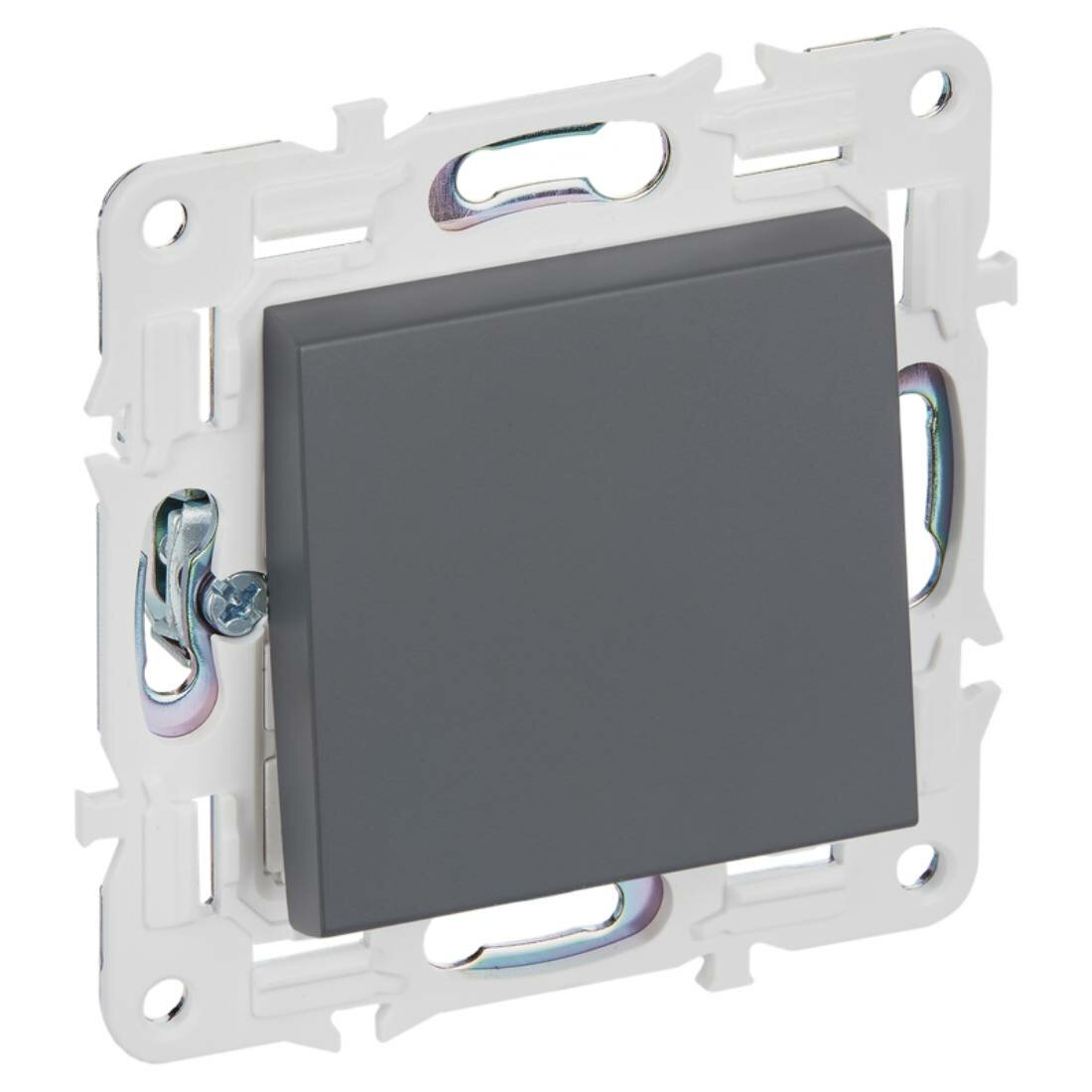 Механизм выключателя IEK SKANDY 1-клавишный перекрестный 10А титан SK-V03T SK-V13-0-10-K48