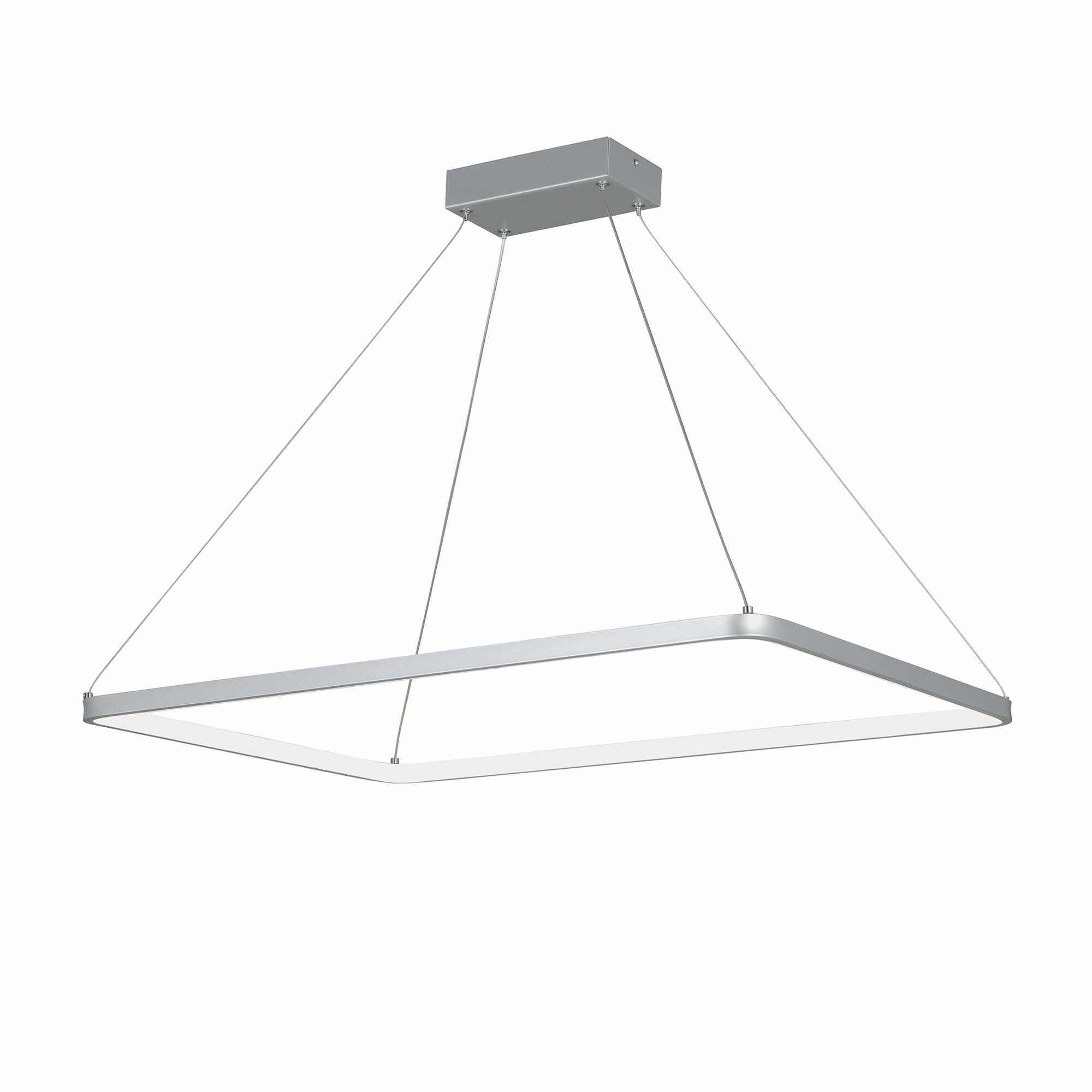 Люстра светодиодная Vitaluce V2704-9/1S, LED 52Вт, 4000К, 4775лм, 18м2, цвет хром. %Распродажа!%