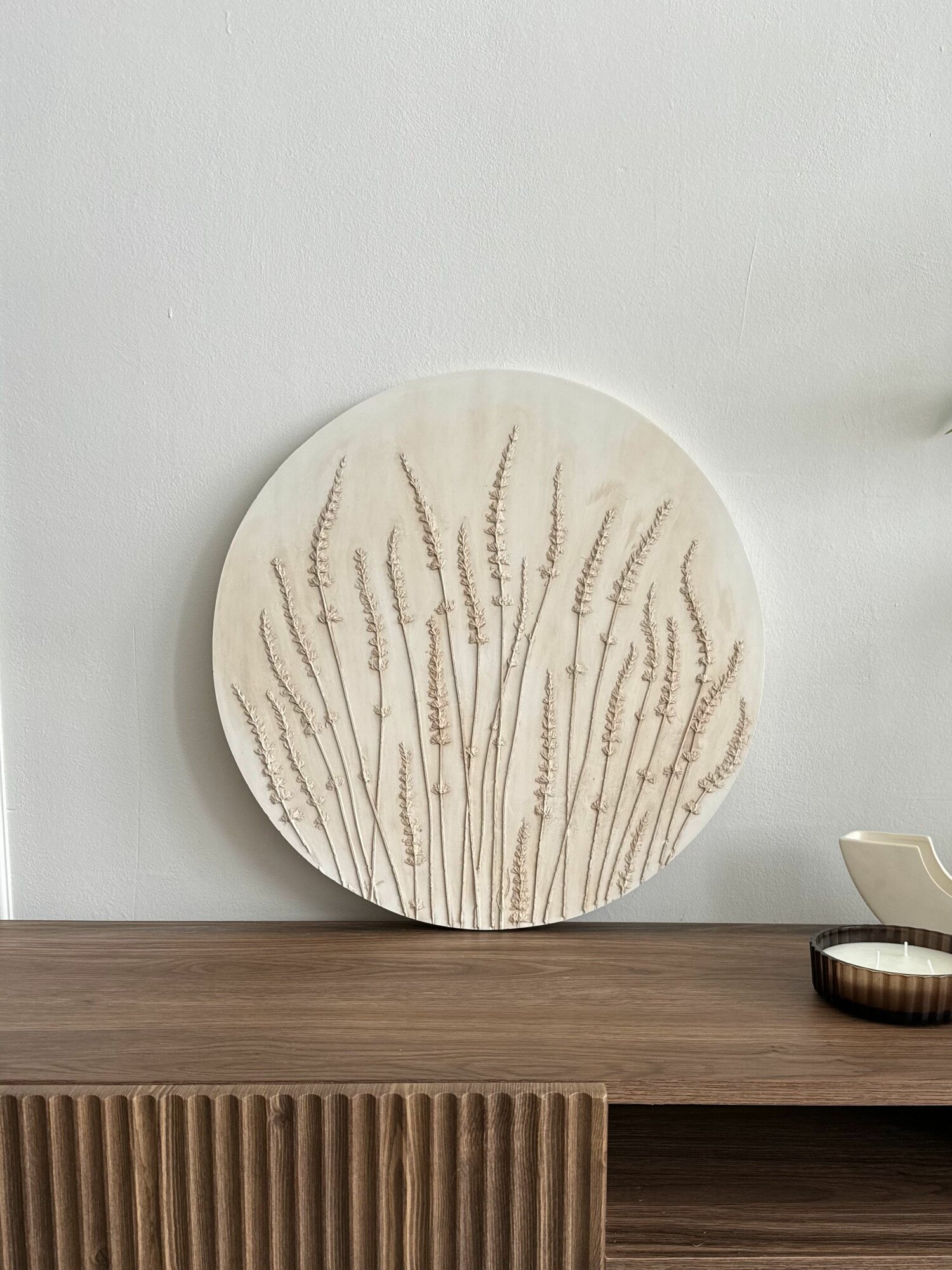 Molecula Deсor Картина с лавандой, 50 см, коричневая