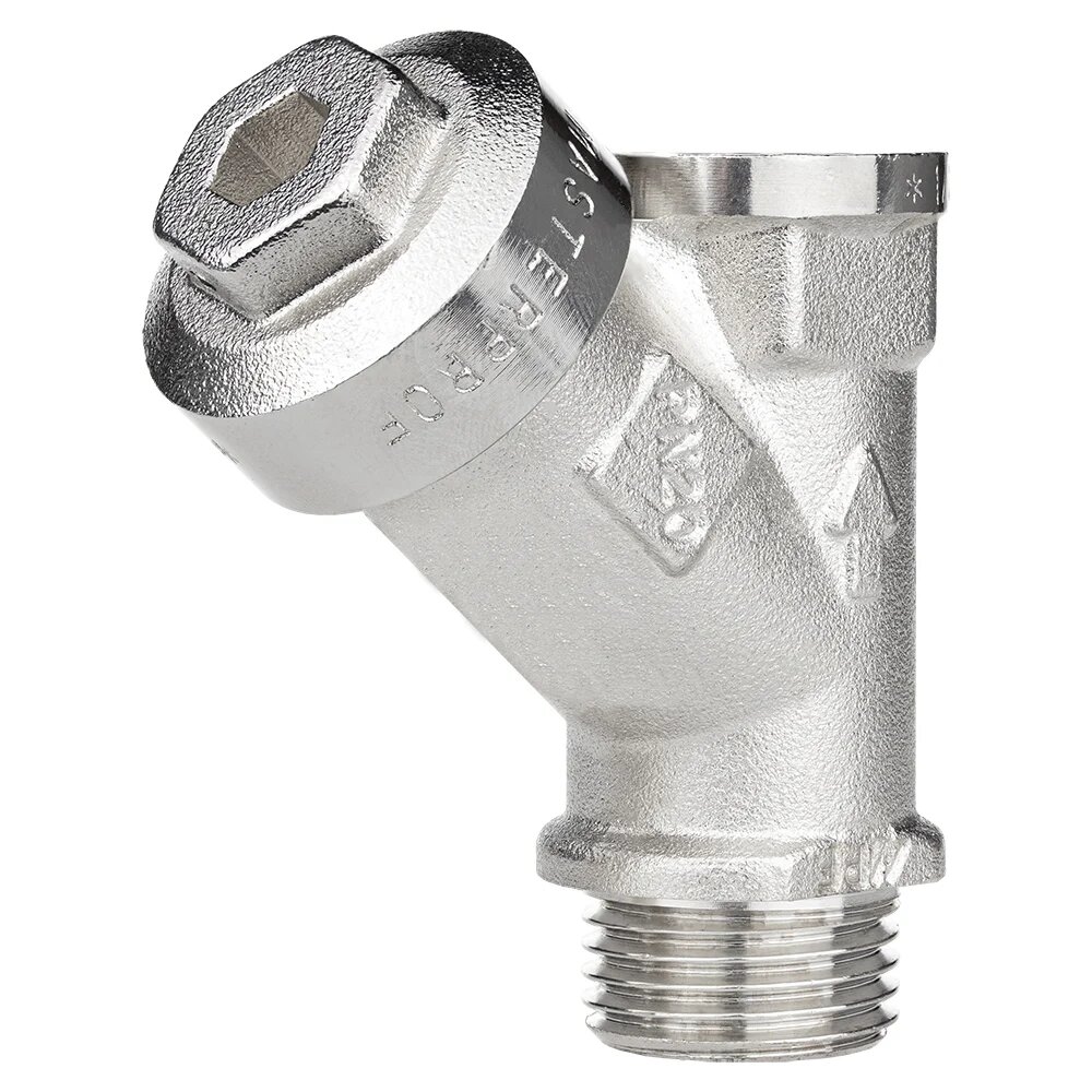 Косой фильтр грязевик MPF 1/2", в/н, с магнитом ИС.072781 для очистки потока