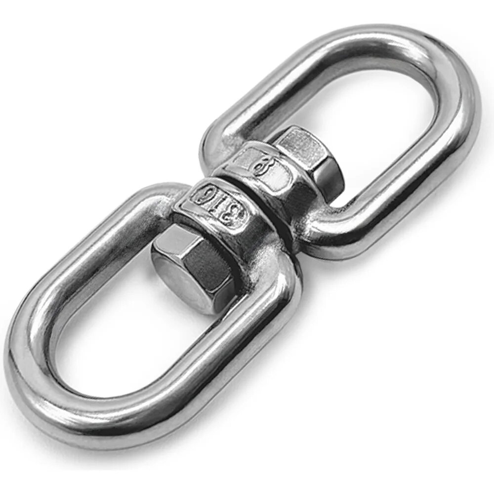 KREPFIELD Вертлюг Нержавеющий 6 мм петля-петля ART 8254 А4 4 шт 8254А4ВЕРТЛЮГ6ММ-4