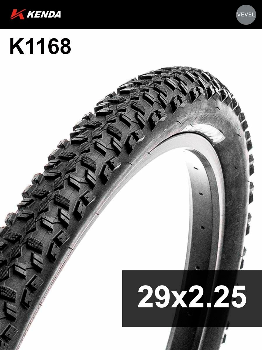 Покрышка велосипедная KENDA K1168 29x2,25 (57-622), грязевой протектор