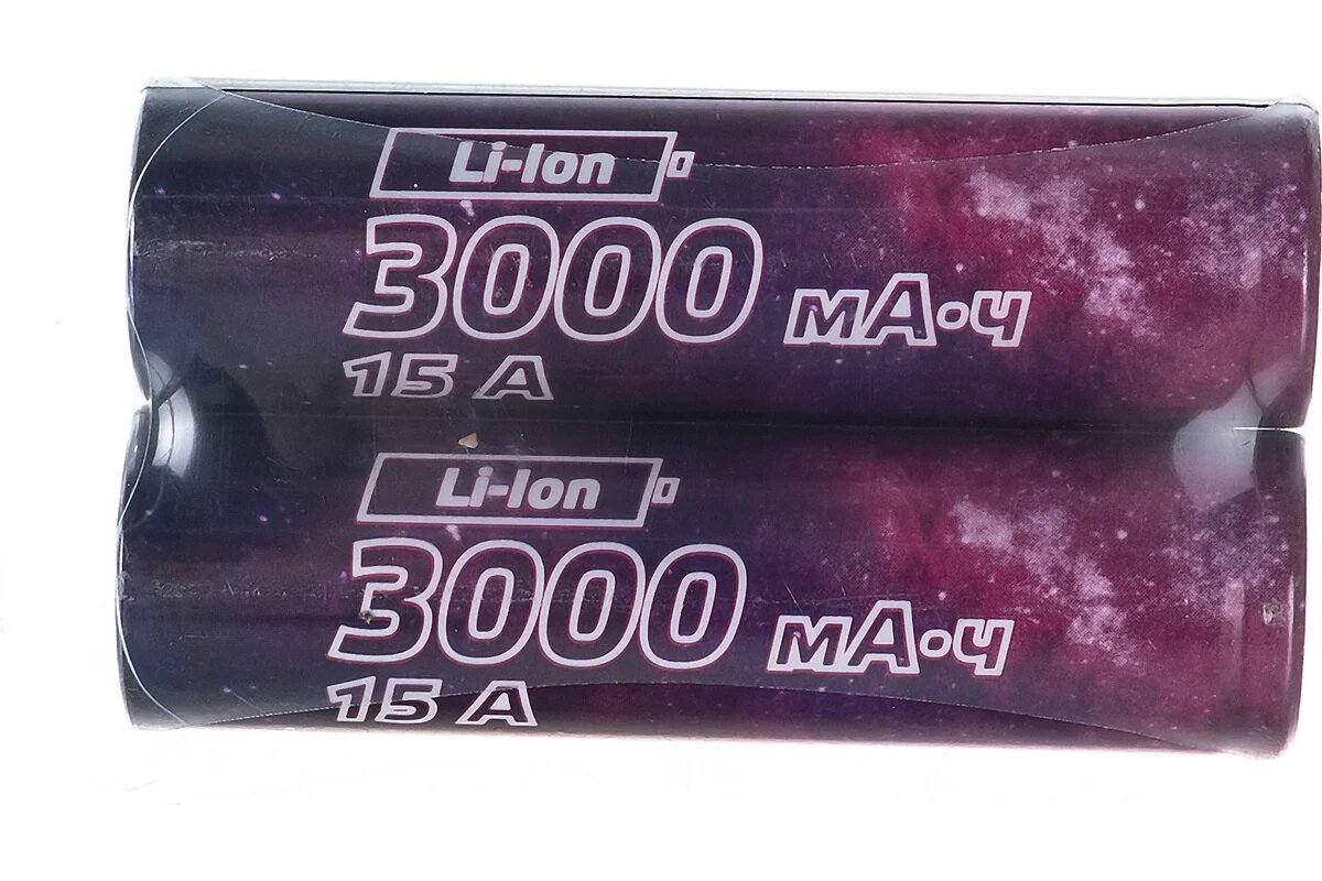 Космос 3000мАч 18650 Li-ion без защиты 2S KOC18650Li30UL20CS2 высокотоковый аккумулятор