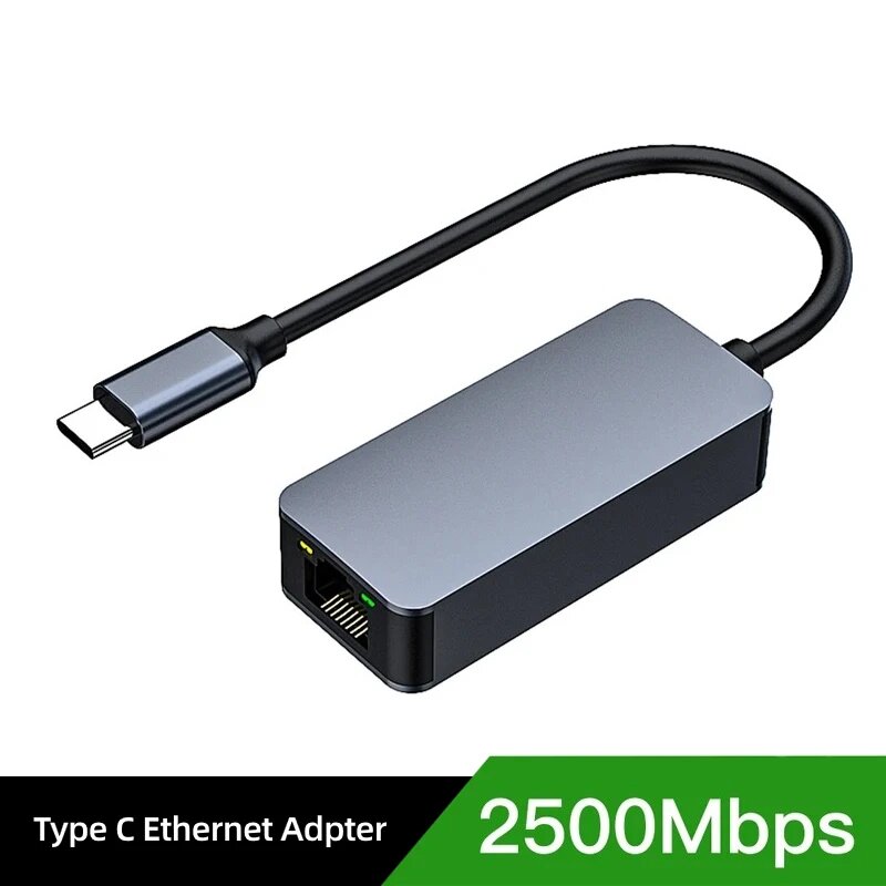 Сетевая карта MZX 2.5G Ethernet USB 3.0 2500Mbps Type C