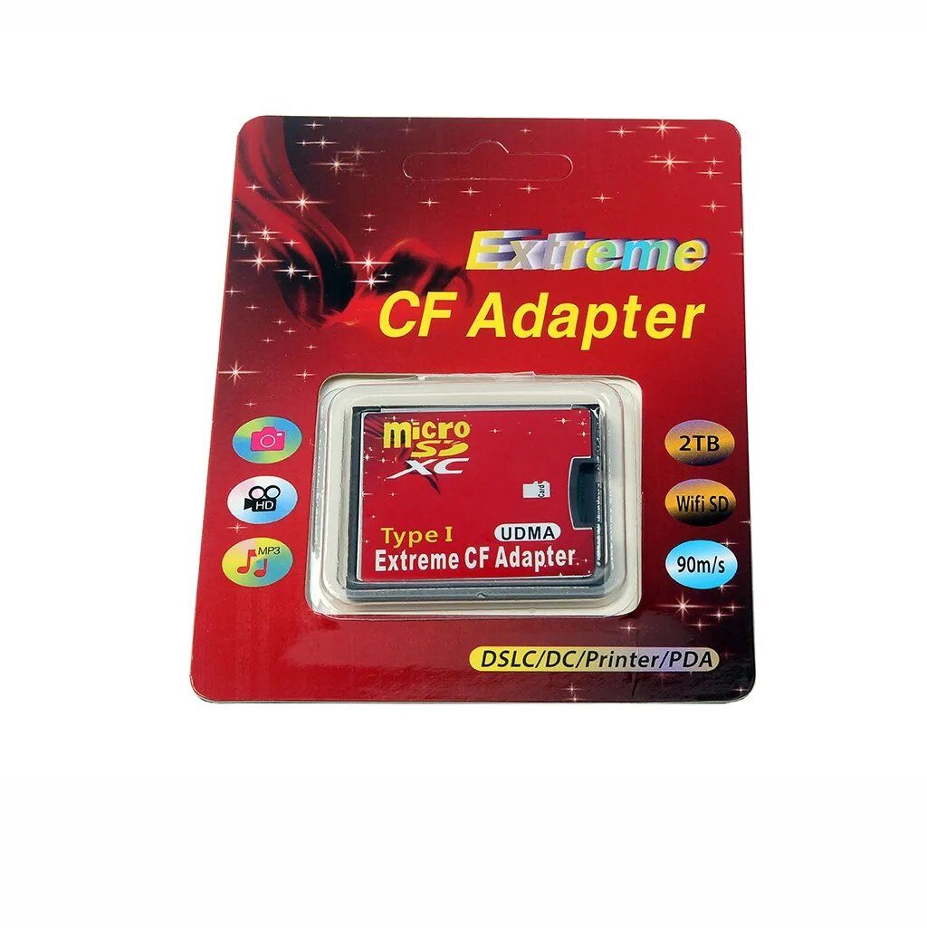 Карта памяти Micro-SD TF к CF с адаптером для карт типа I, высокая скорость для поддержки смарт-карт