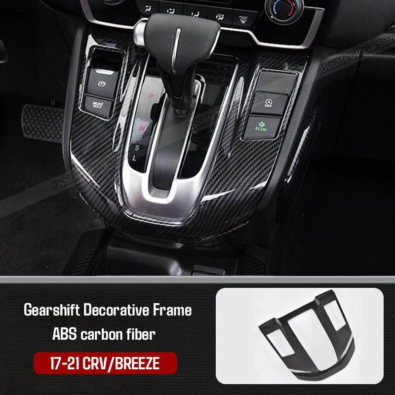 Панель переключения передач ABS карбон для Honda CRV/BREEZE 17-21