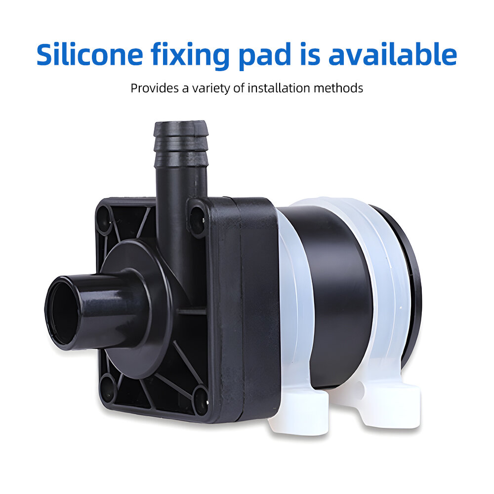Бесщеточный насос постоянного тока - 24 В 700 л/ч 20 Вт Микробесщеточный насос 5 м/16,4 фута Высокотемпературный бустерный насос для аквариума, фонтана, бассейна, пруда, аквариума, туалета
