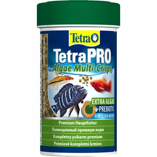 TetraPro Algae Crisps раст. сухой корм для всех видов рыб в чипсах 500 мл