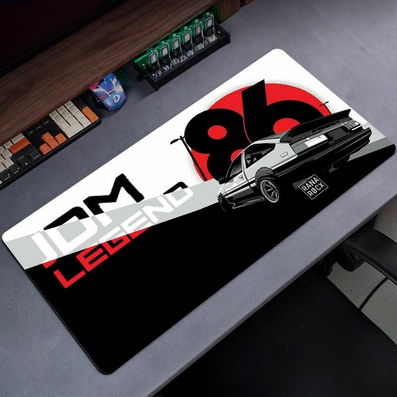 Новичок Токио Японский спортивный автомобиль JDM Drift Ae86XXL коврик для мыши геймерский ПК настольный коврик для ноутбука 40x90cm
