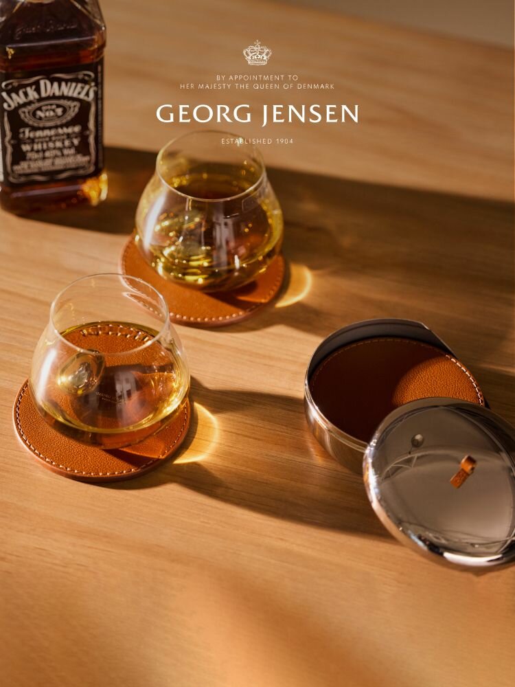 Подстаканник Georg Jensen "SKY" 10016976, 4шт, с корпусом из нержавеющей стали