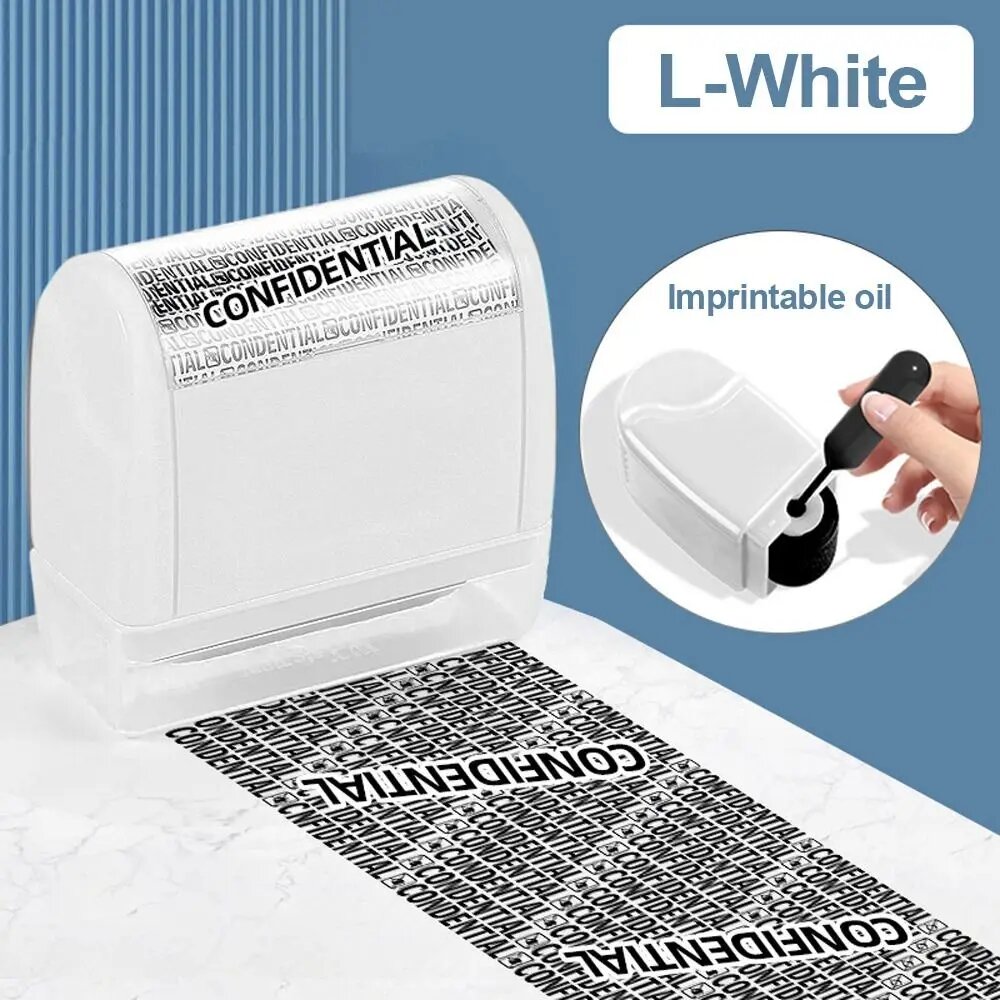 Роликовый штамп "Конфиденциально" White-L, белый