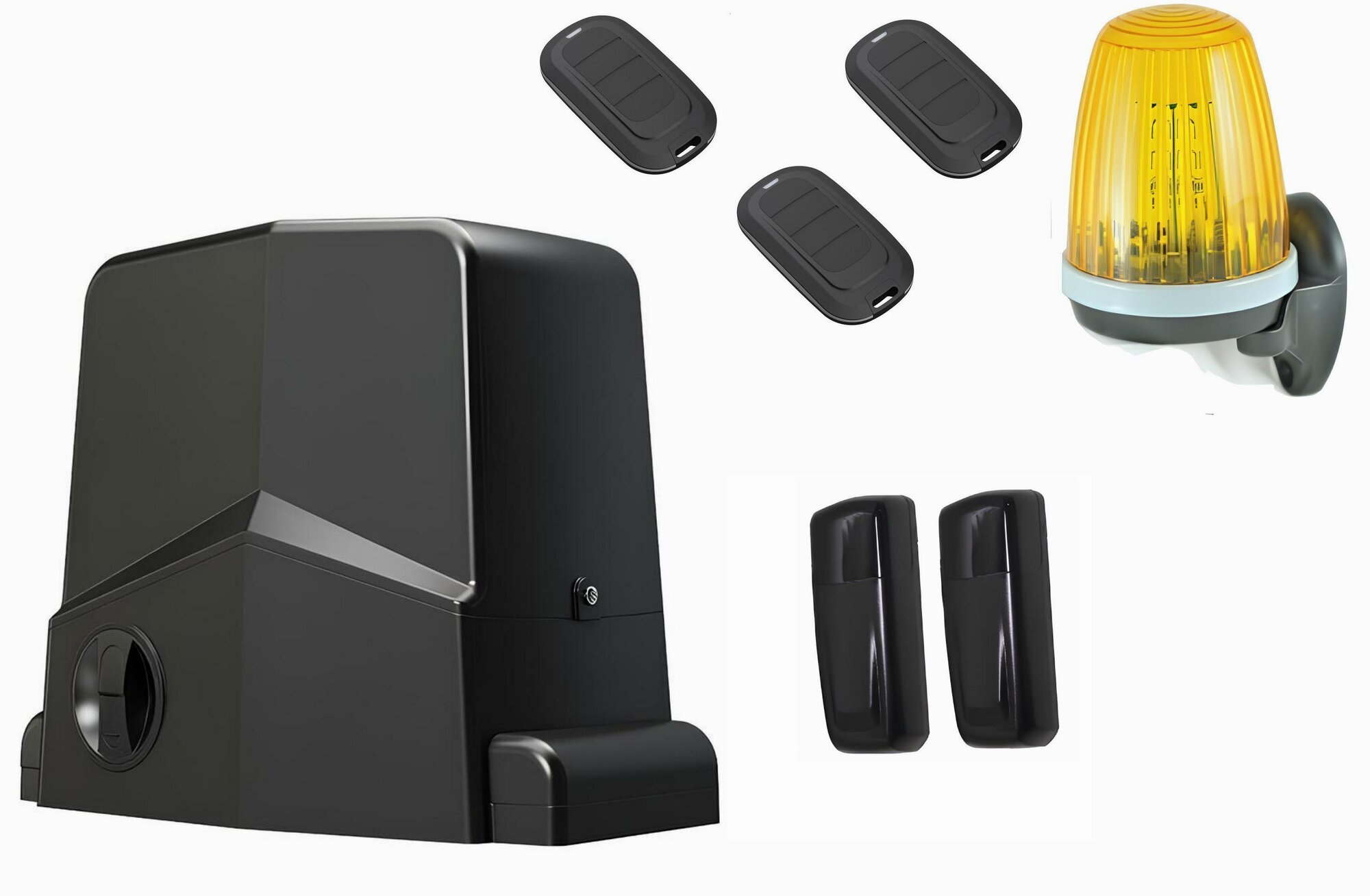 Автоматика для откатных ворот ARW-1000MKIT 2-Т3, комплект: привод, 3 пульта, лампа, фотоэлементы