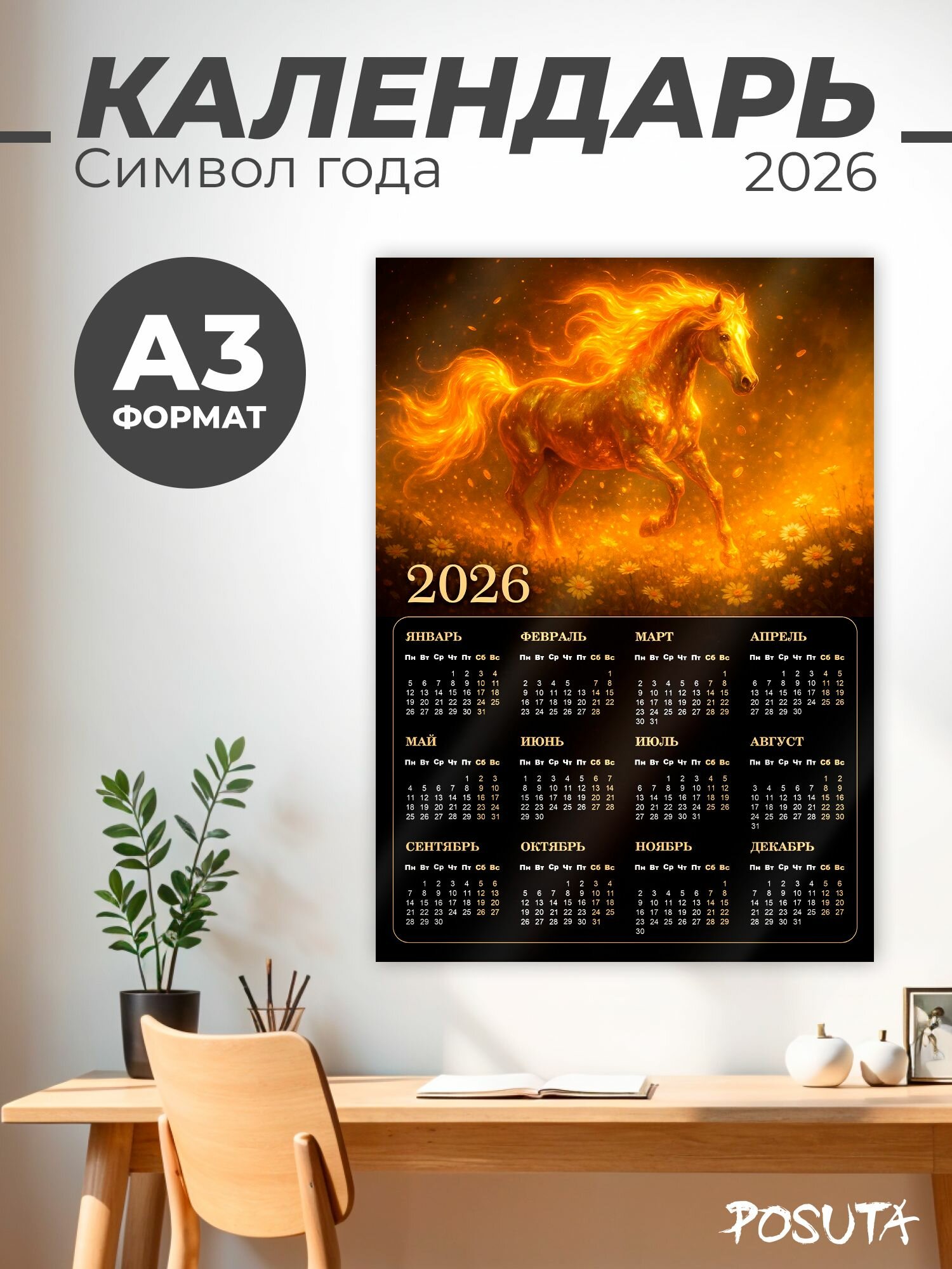 Календарь символ года 2026 год