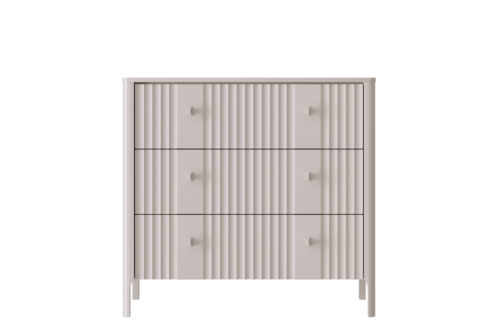 Комод три ящика БРВ Мебель далия KOM3S персидский жемчуг ш. 94,5 см, в. 89,5 см, г. 41 см.