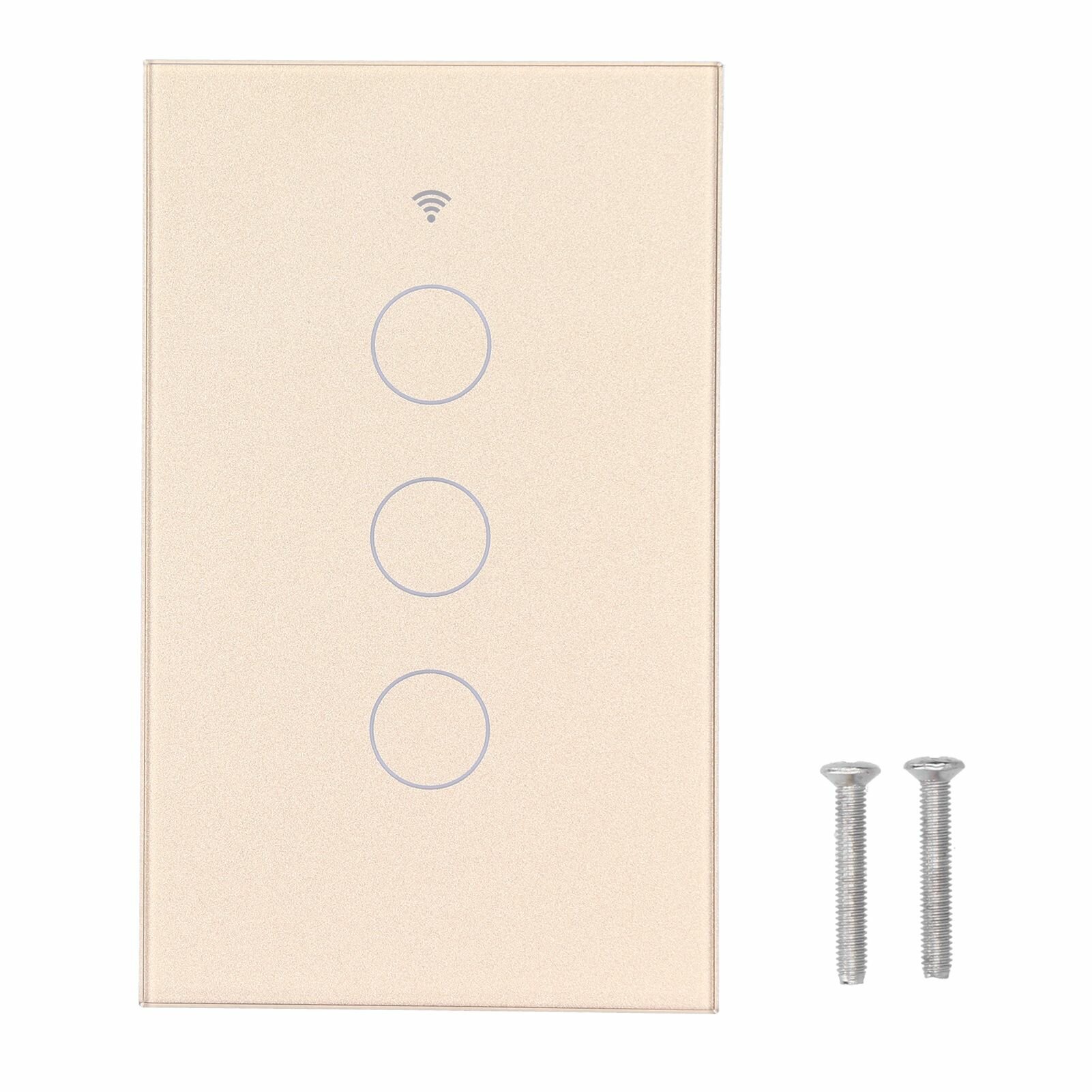 Умный сенсорный выключатель Tuya Zigbee, 3 клавиши, 100 240V, золотой