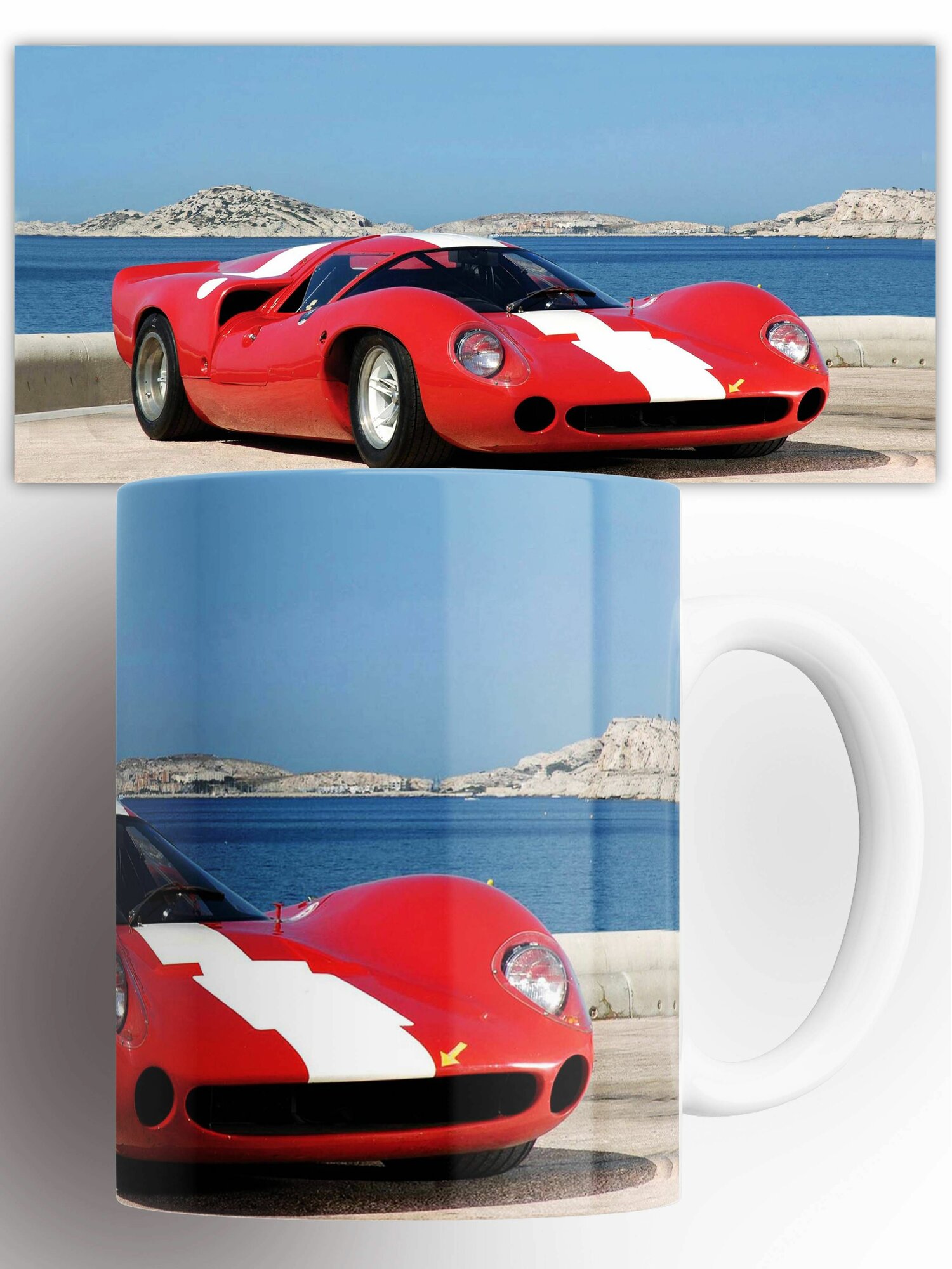 Кружка с принтом Ferrari 330 мл