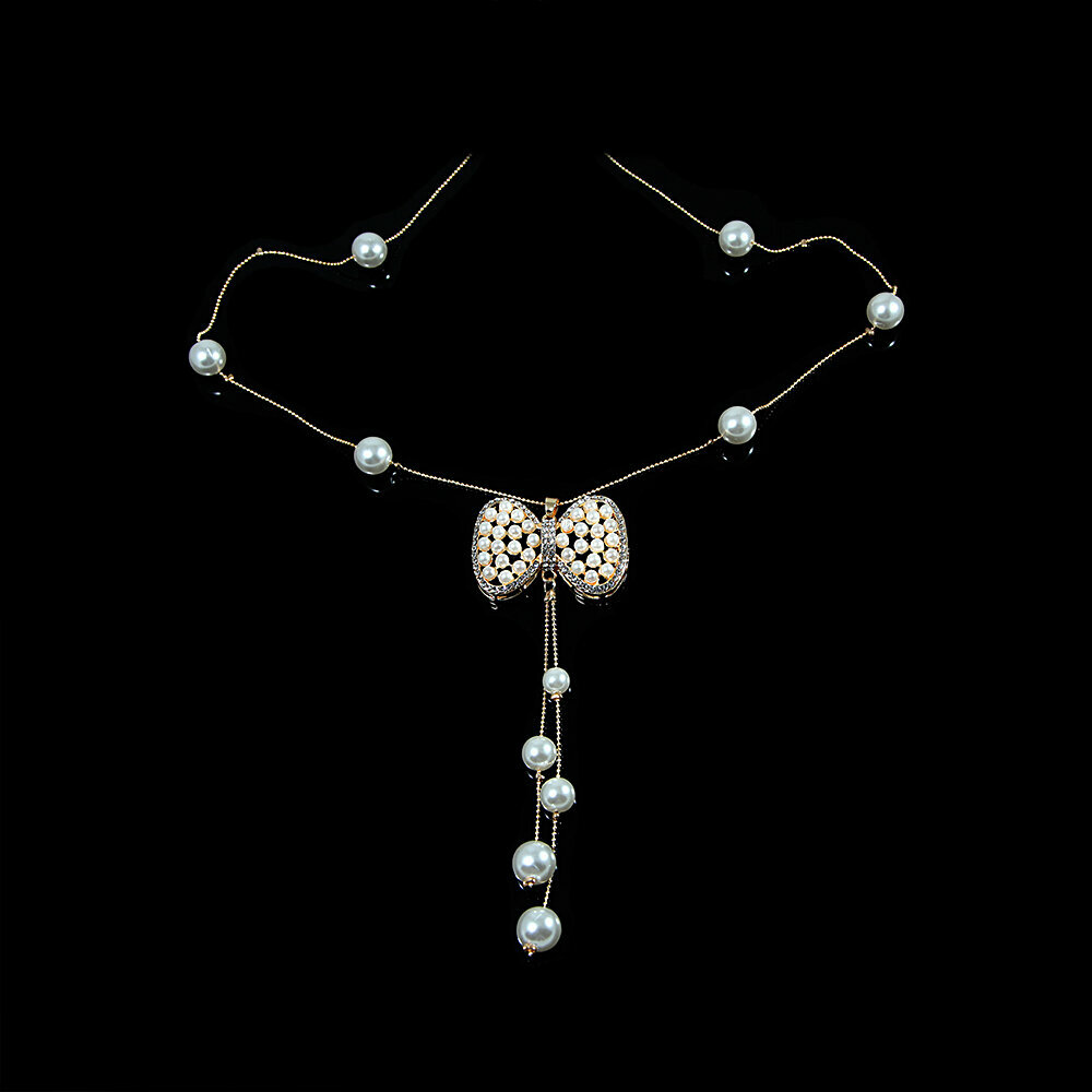 Колье, жемчуг имитация