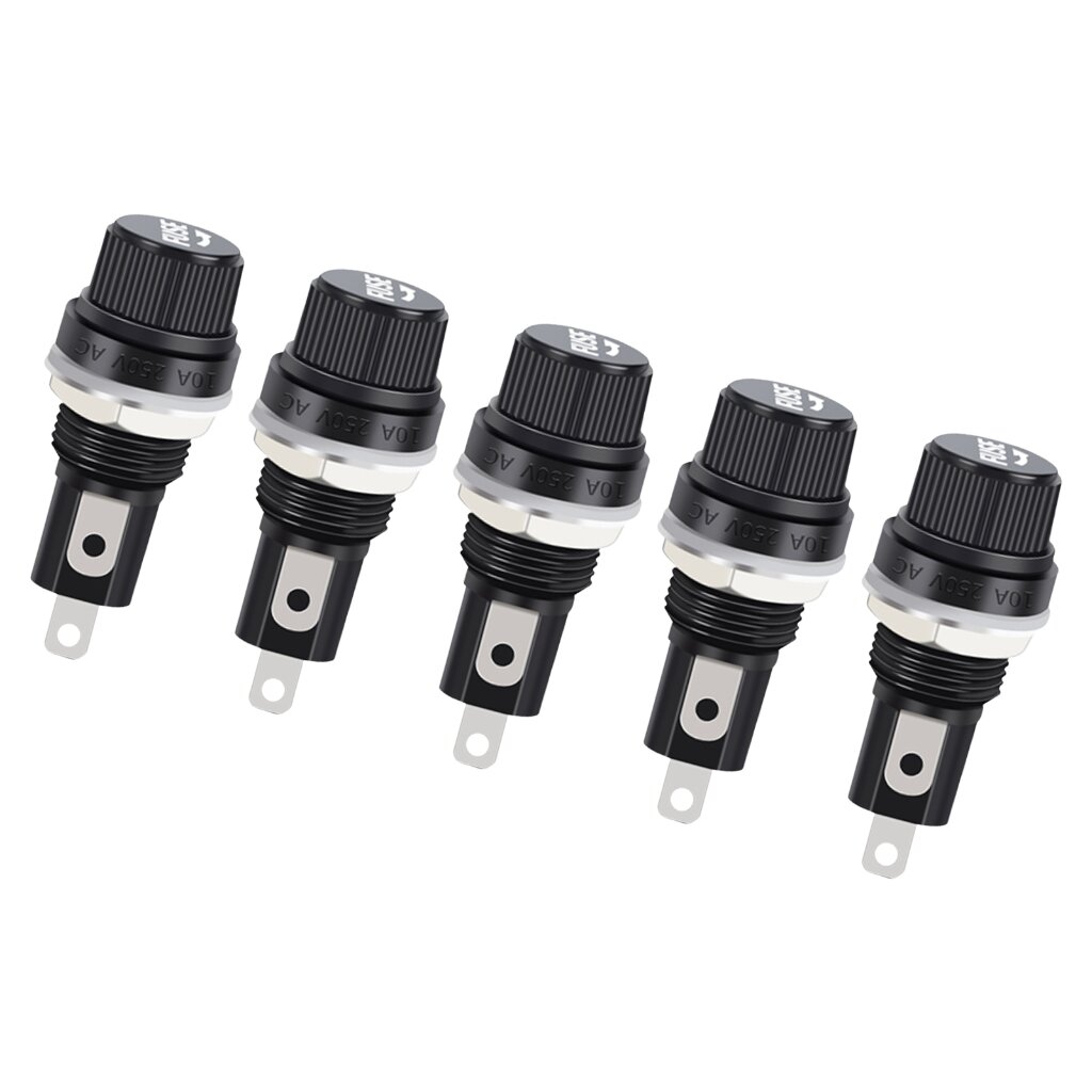 1 пакет по 5 штук, держатель предохранителя для стеклянной трубки-5X20 модернизированных медных деталей