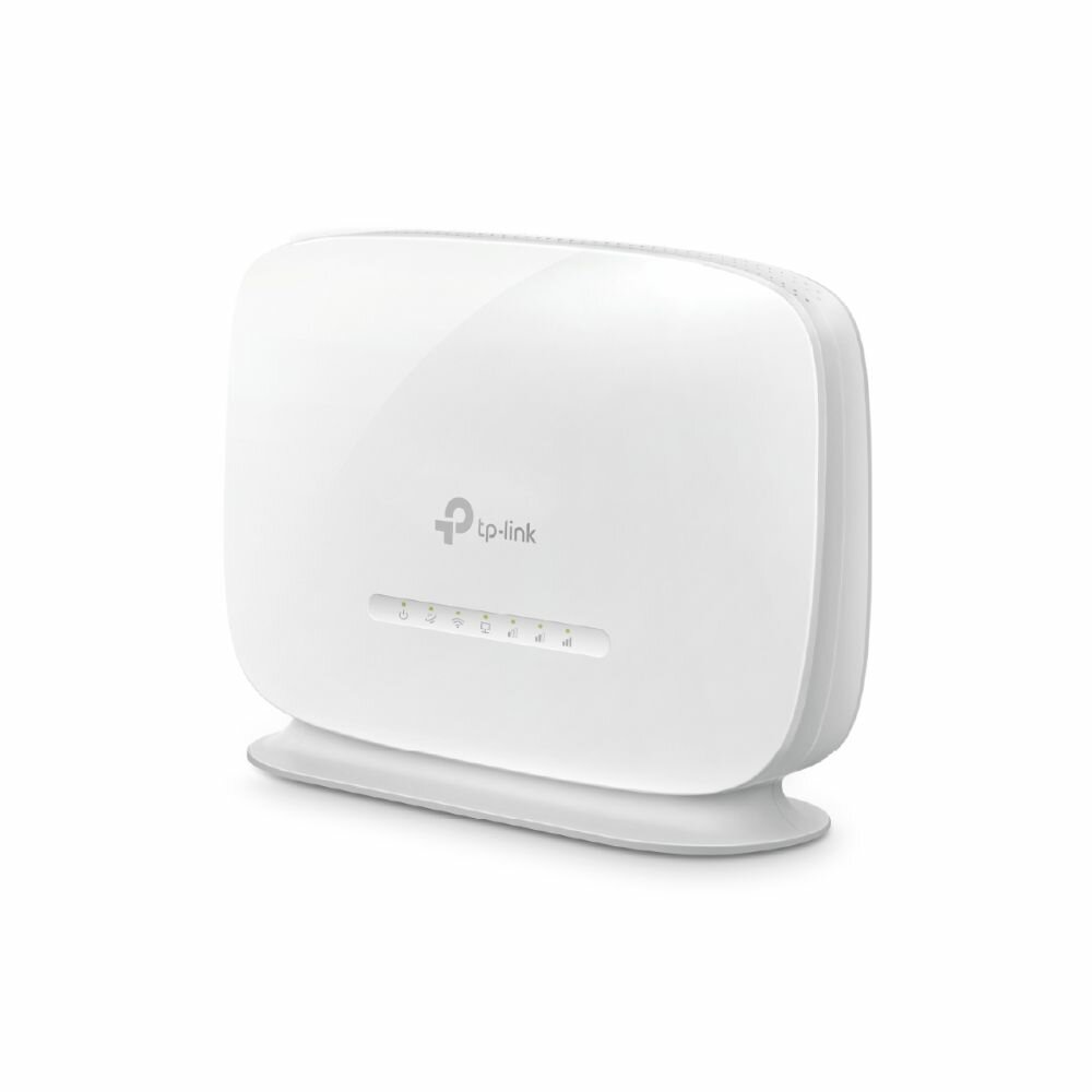 Wi-Fi Роутер 4G TP-Link TL-MR105, 2.4ГГц N300, с поддержкой LTE, 2xRJ45 100Мбит/с, 1xNanoSIM