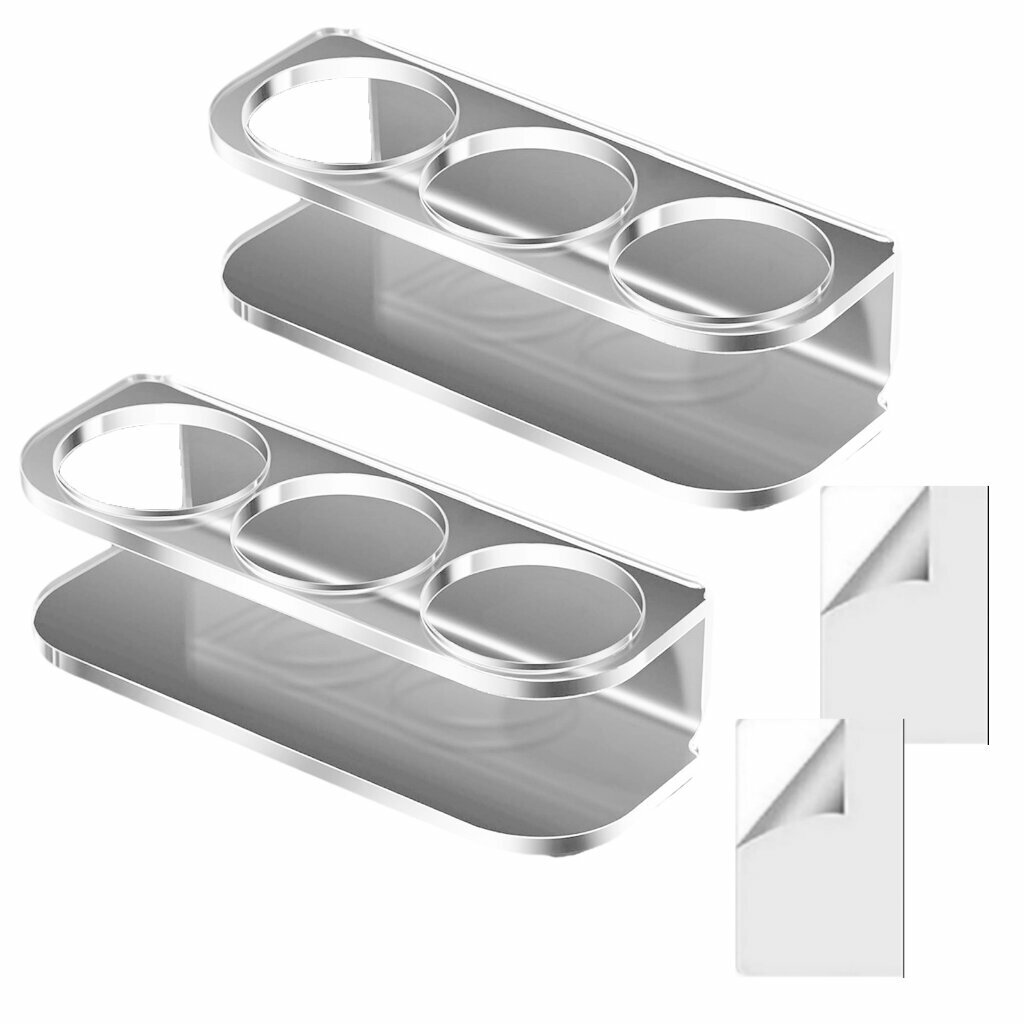 Упаковка акрилового держателя для флаконов с 2, 3 отверстиями