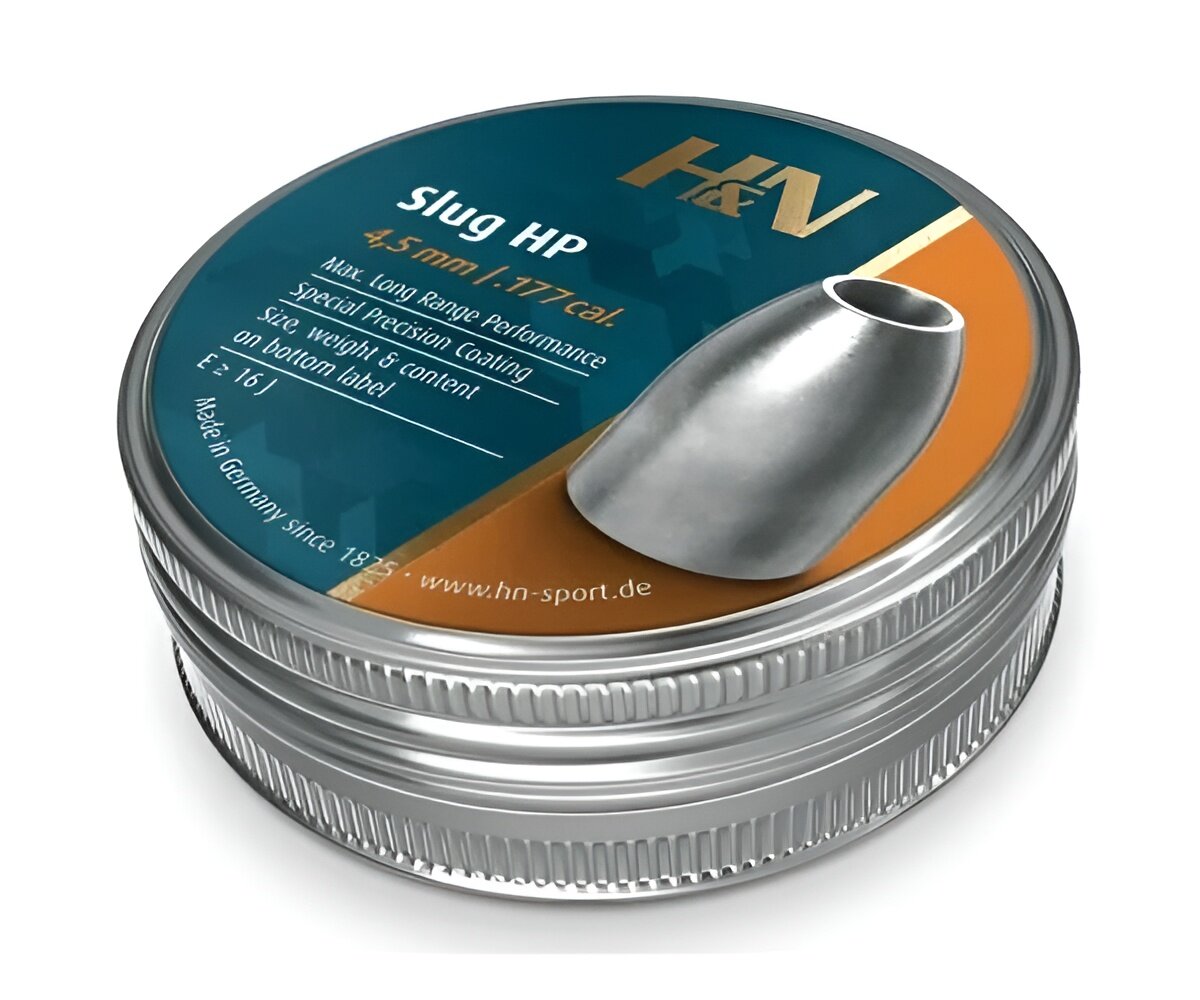 Пули полнотелые H&N Slug HP 4,5 мм, 1,04 г (16 гран), 300 шт.