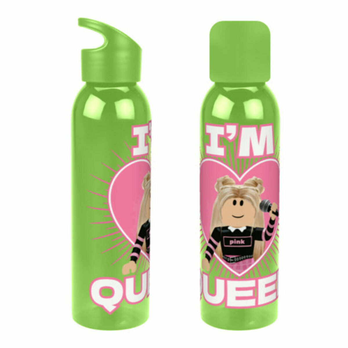 Бутылка для воды «квинка queen девочка квин queenka» (зеленый)