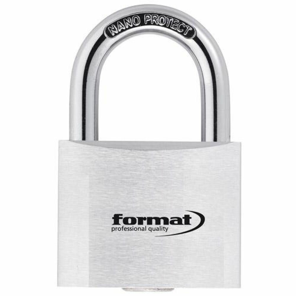 Замок навесной алюминиевый 40мм FORMAT 7502 0041 Fplus