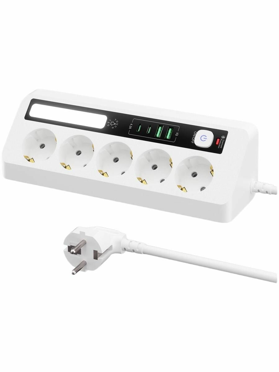 Угловая розетка европейского стандарта с 4 отверстиями 2g + 2c с переключателем управления-квадрат 1.8 м * 31,5-черный