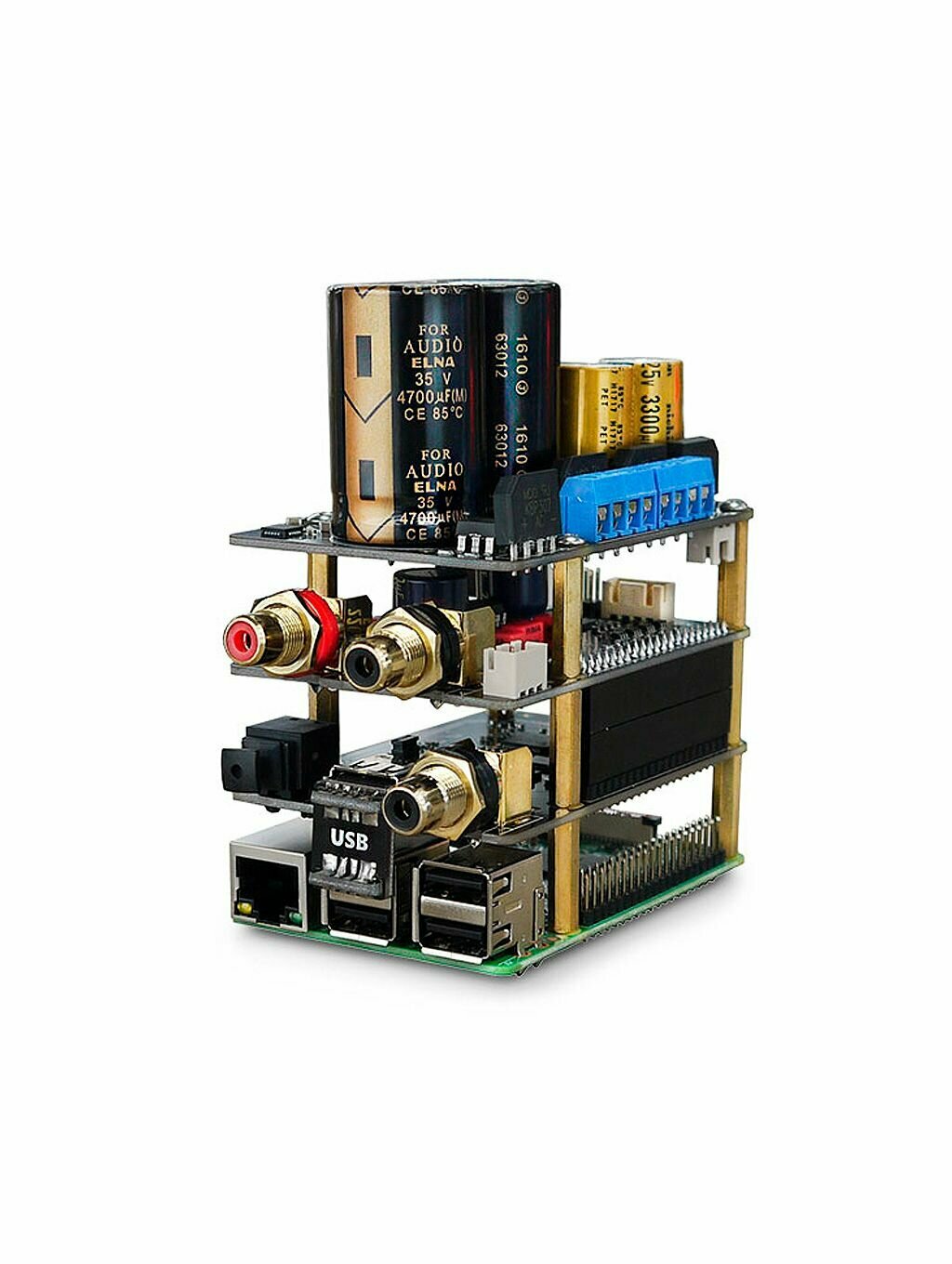 SupTronics X20-DAC(A) звуковая стерео система HiFi класса c ЦАП ES9028Q2