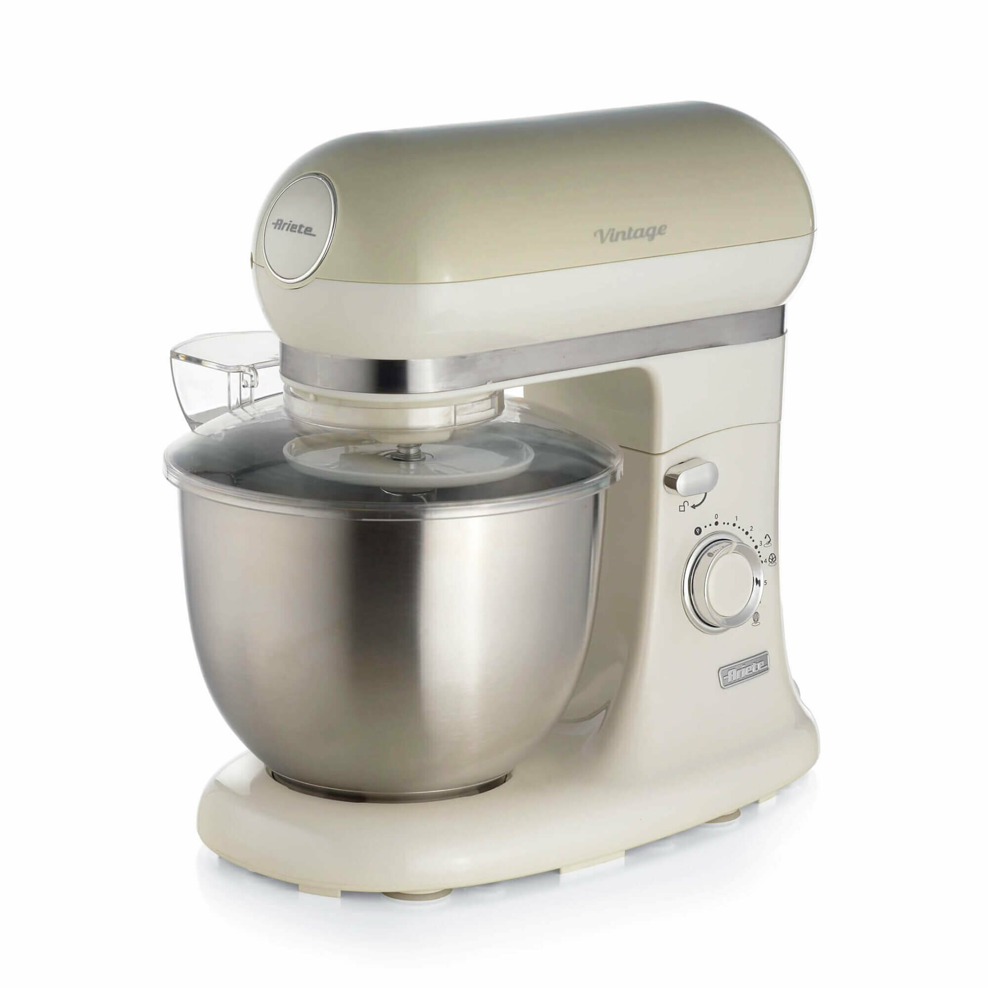Планетарный миксер ARIETE Vintage 1588, 5.5 л, 7 скоростей, бежевый (00C158803AR0)