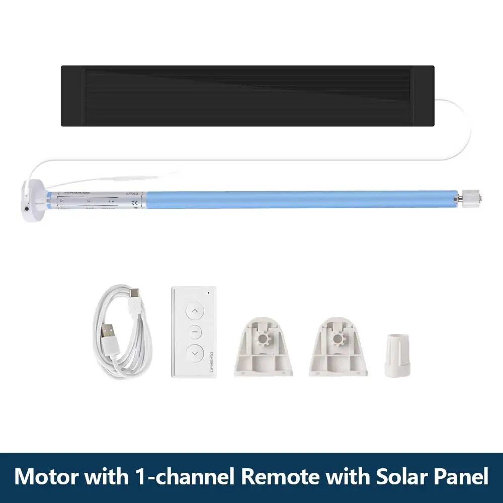 Zemismart Zigbee мотор для рулонных штор 17/25/28 мм Motor R1 Solar Panel