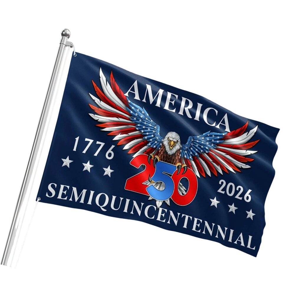 1776 2026 гг. Флаг в стиле 250-летия США в стиле Трех