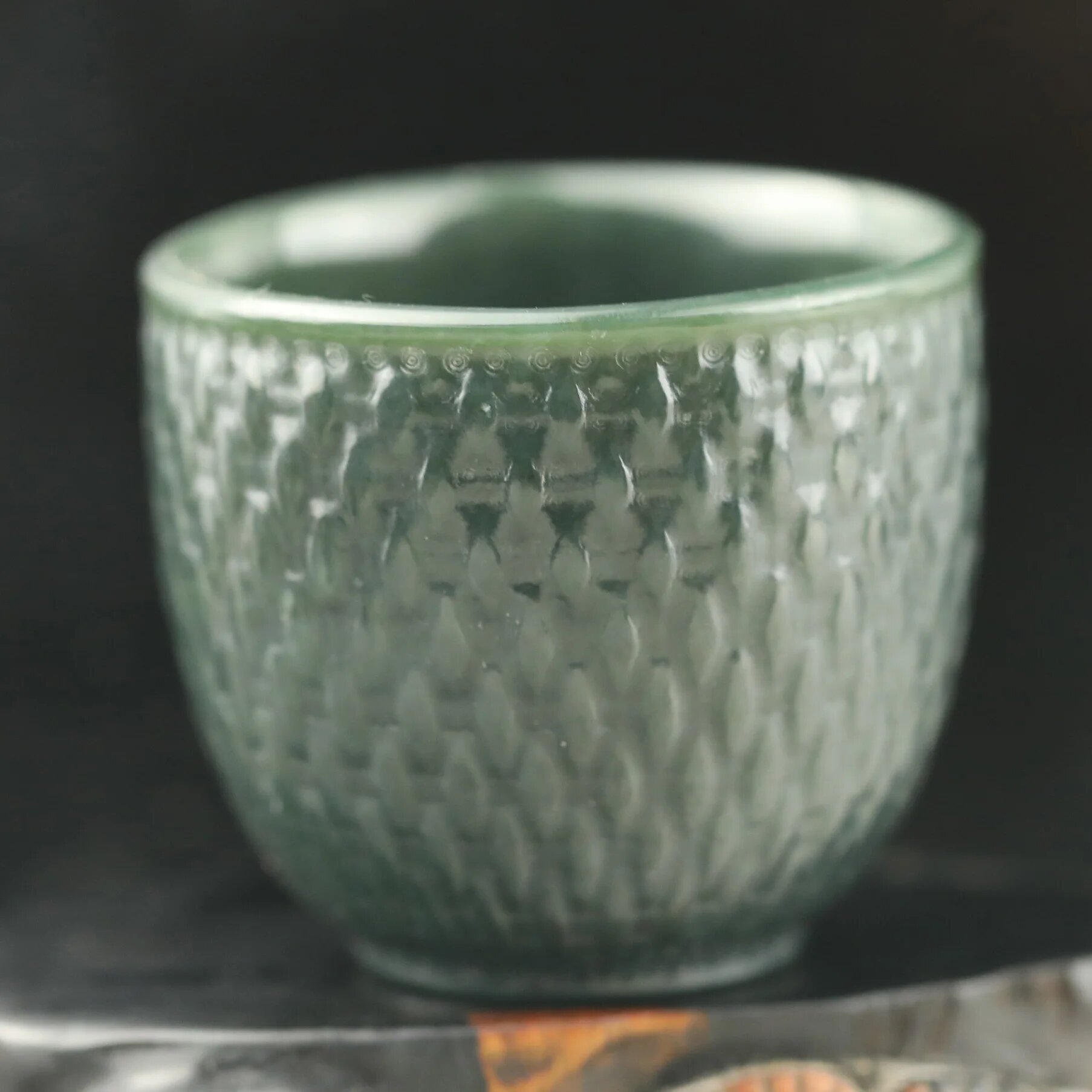 Китайская чаша для чая из нефрита Хэтиан #48