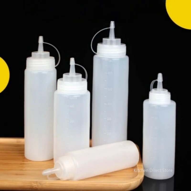 Бутылка-дозатор Для Соуса, Пластиковая Бутылка Для Томатного Соуса, Бутылка Для Салатного Соуса, Кухонные Принадлежности