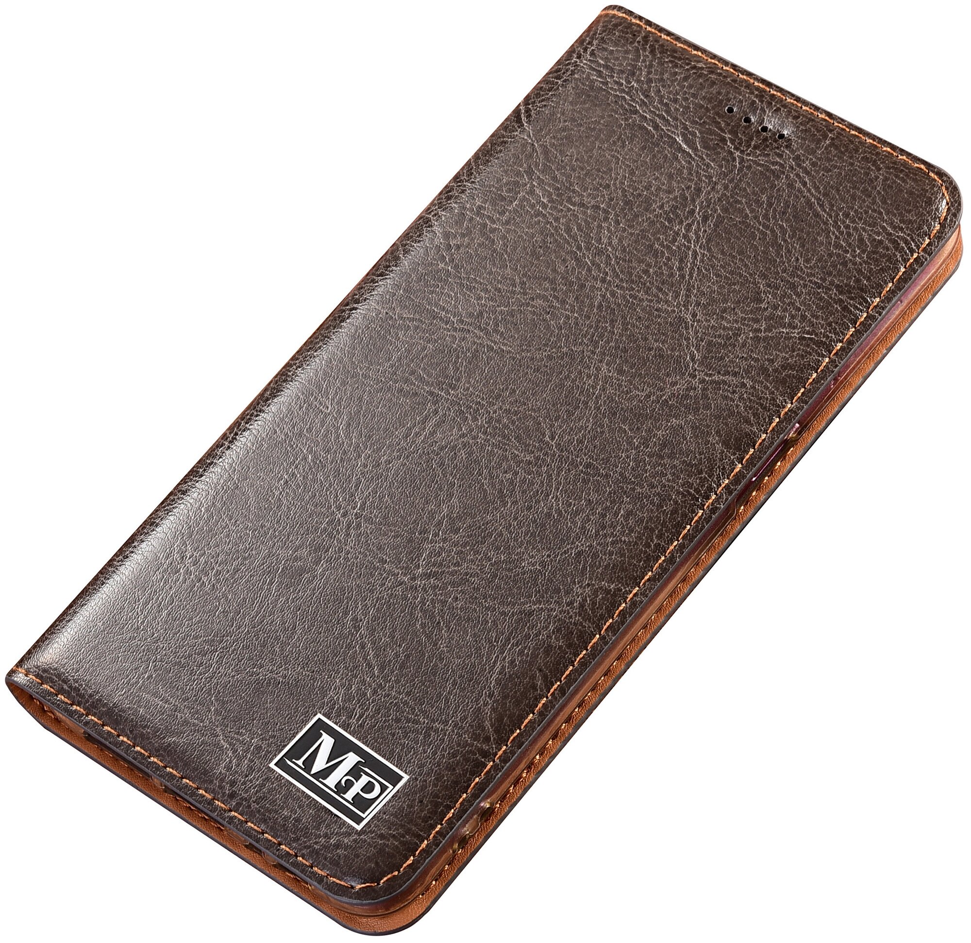 Чехол-книжка MyPads Premium для Samsung Galaxy M31 SM-M315 (2020) из качественной натуральной мраморной кожи буйвола прошитый элегантной простроч.