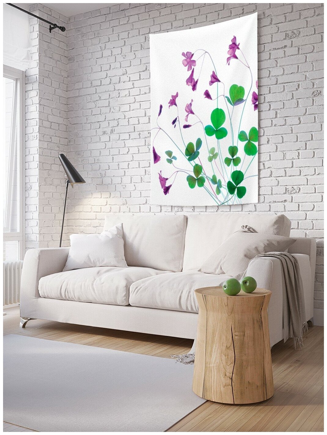 Фотопанно на стену вертикальный из ткани постер 100х150 "Экологическая польза", JoyArty