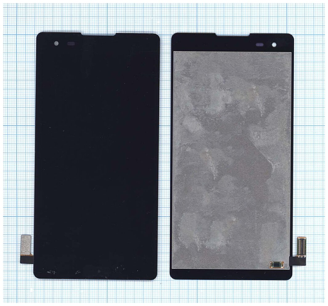 Дисплей (экран) в сборе с тачскрином для LG X style черный / 1280x720