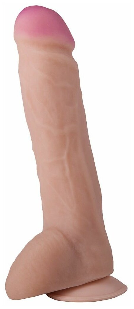 Крупный фаллоимитатор на присоске - 23,5 см.