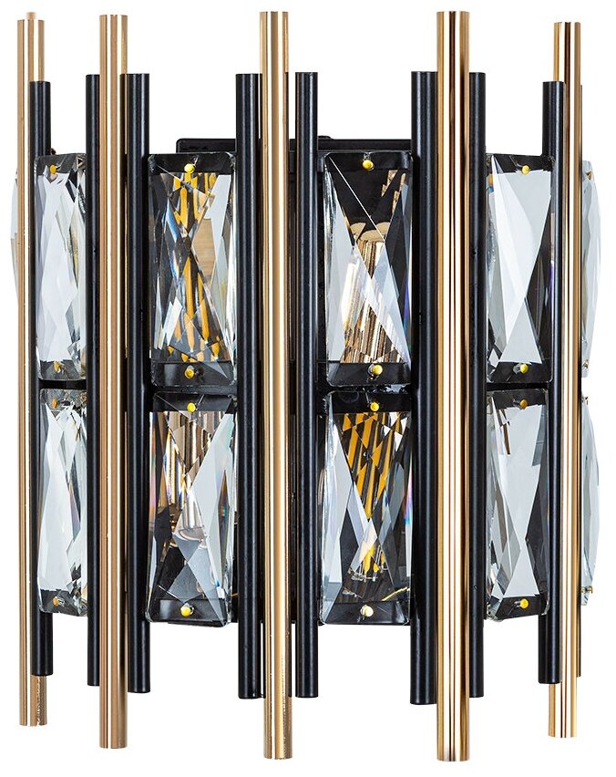 Настенный светильник Arte Lamp ALRUBA A1043AP-2BK, E14, 40 Вт, Чёрный