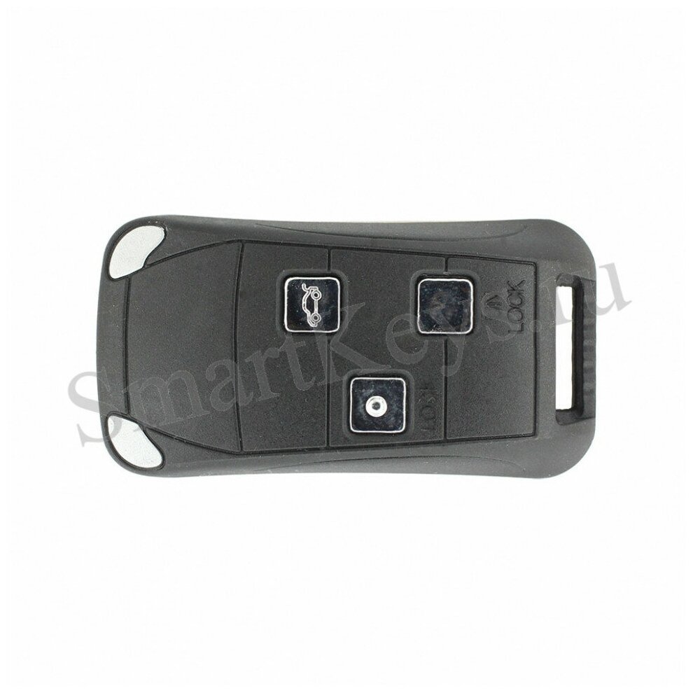 Корпус выкидного ключа Toyota 3 кнопки, лезвие TOY43 стилизованный под Porsche