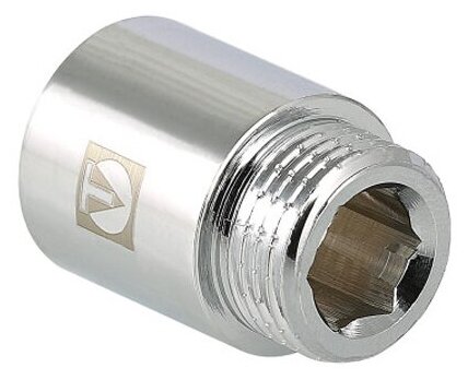 Valtec Фитинг резьбовой удлинитель хромированный ВН 1/2" х 10 мм