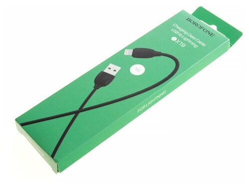 USB-кабель Borofone BX19, 1 метр для iPhone 5/6 черный