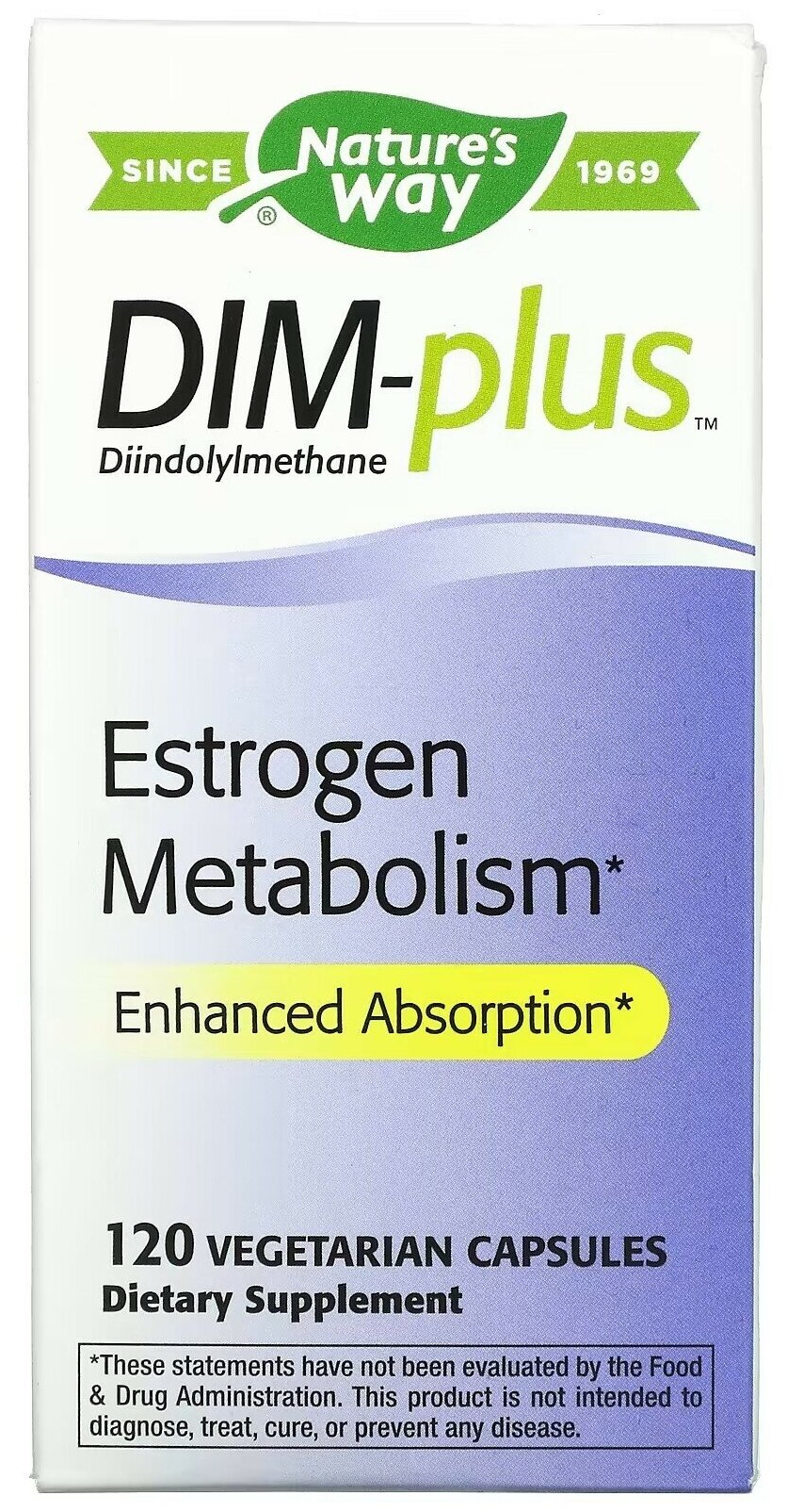 Nature's Way DIM-plus Estrogen Metabolism капс. №120, 120 шт.
